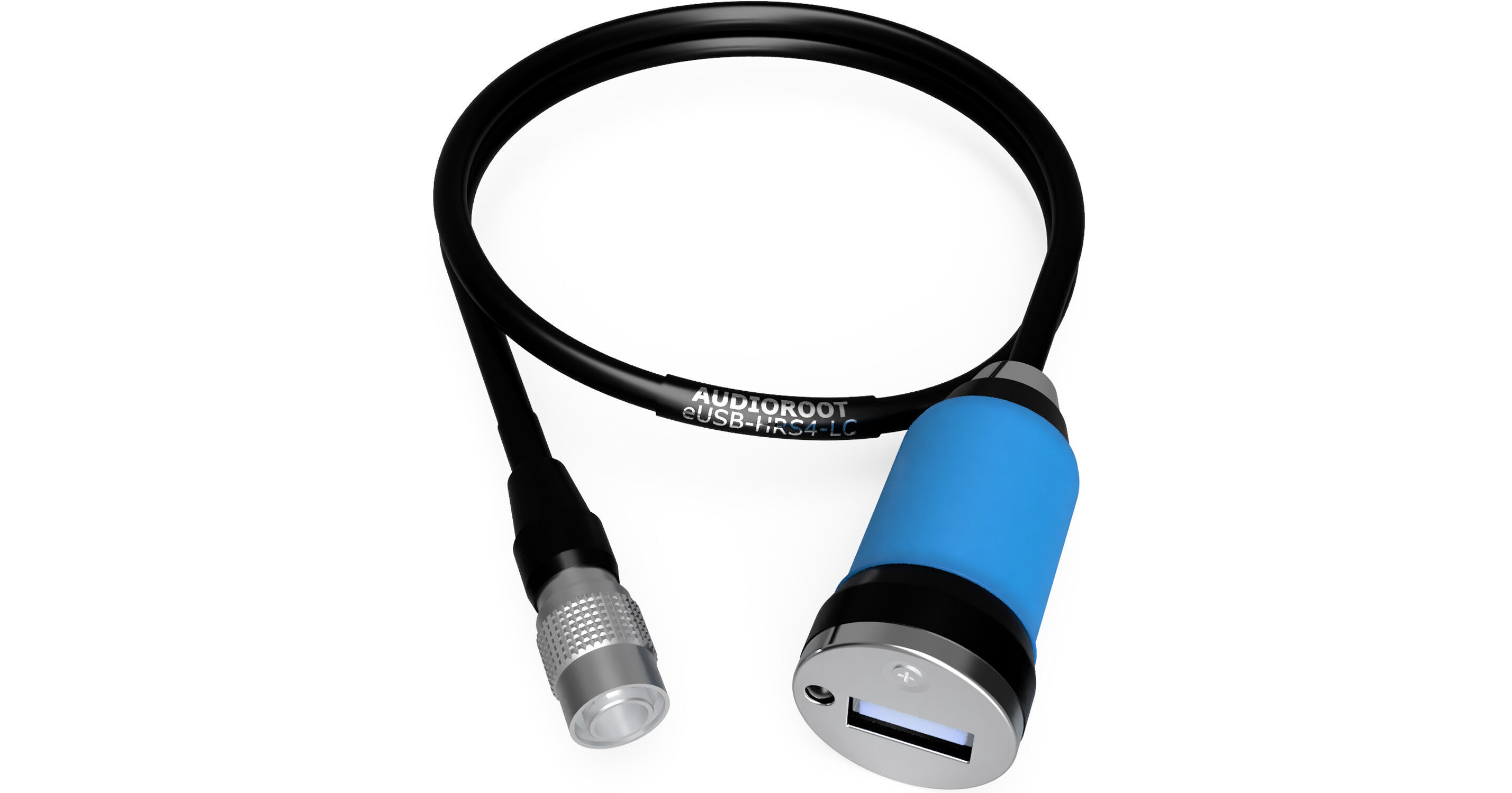 AUDIOROOT 12-24V 4-Pin Hirose Male to 1000mA USB-A EUSB-HRS4-LC