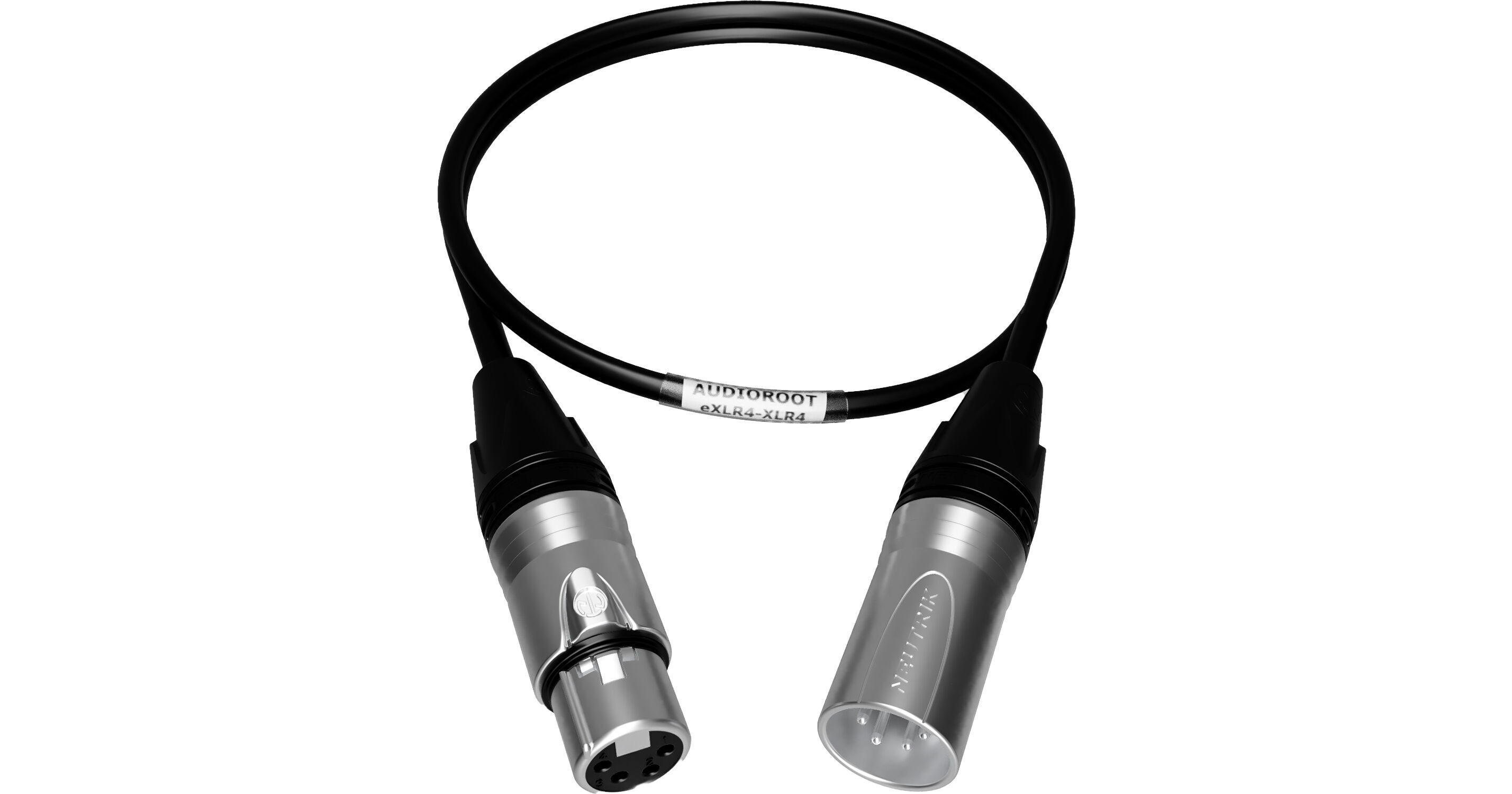 AUDIOROOT 4-Pin XLR Female to Male Power Cable (23.6")