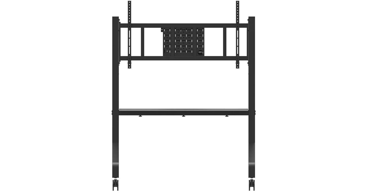 B-Tech Neomounts Rolling Mobile Floor Stand for 65 to