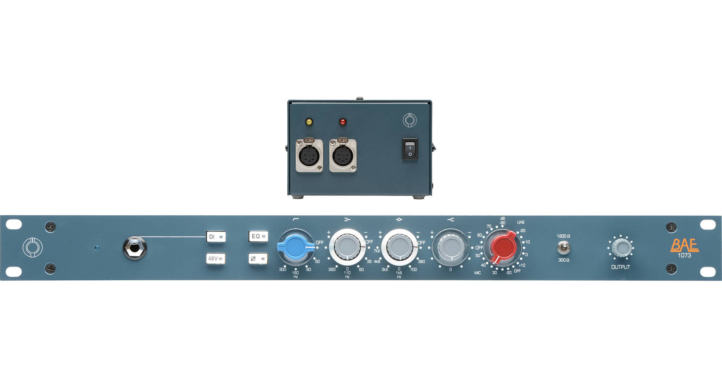 BAE Audio 1073 Mic Pre 19" Rack, with Power Supply 1073WPS B&H