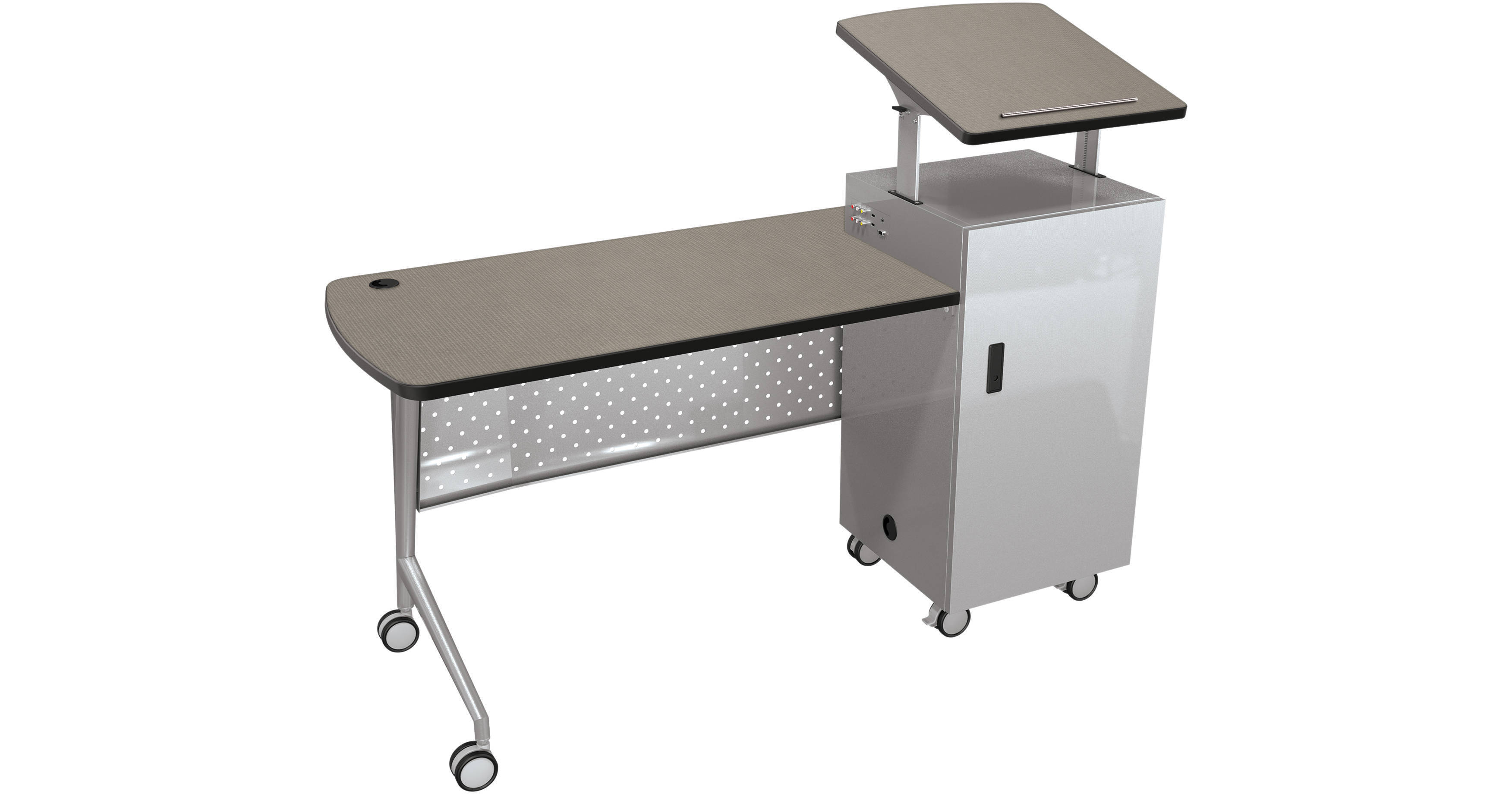Balt Trend Podium Desk (Pewter Mesh) 58229-4878 B&H Photo Video