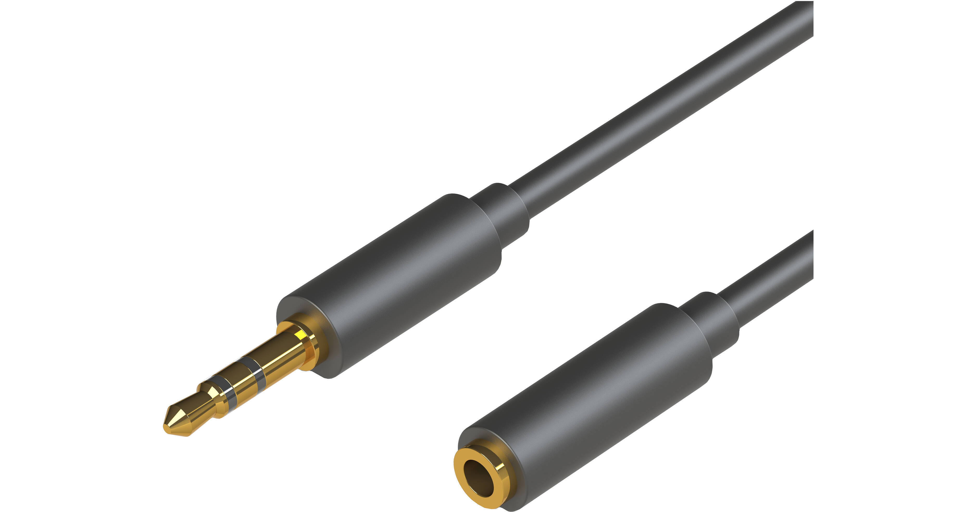 BEACN Mic Headphone Extension Cable (Dark, 3.3') 055845300143