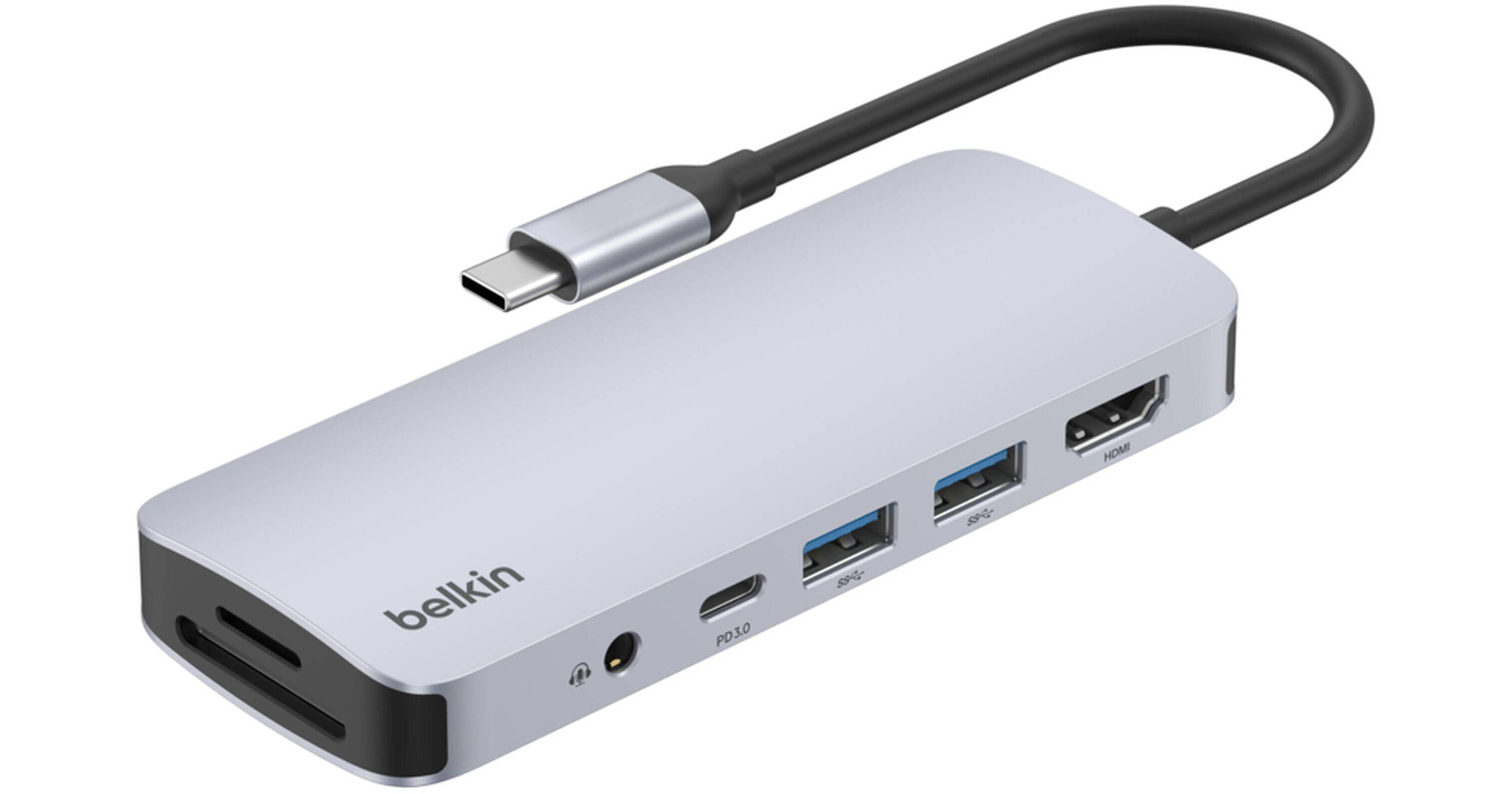 Belkin 7-in-1 USB-C Multiport Hub AVC009FQSGY-V2 B&H Photo Video