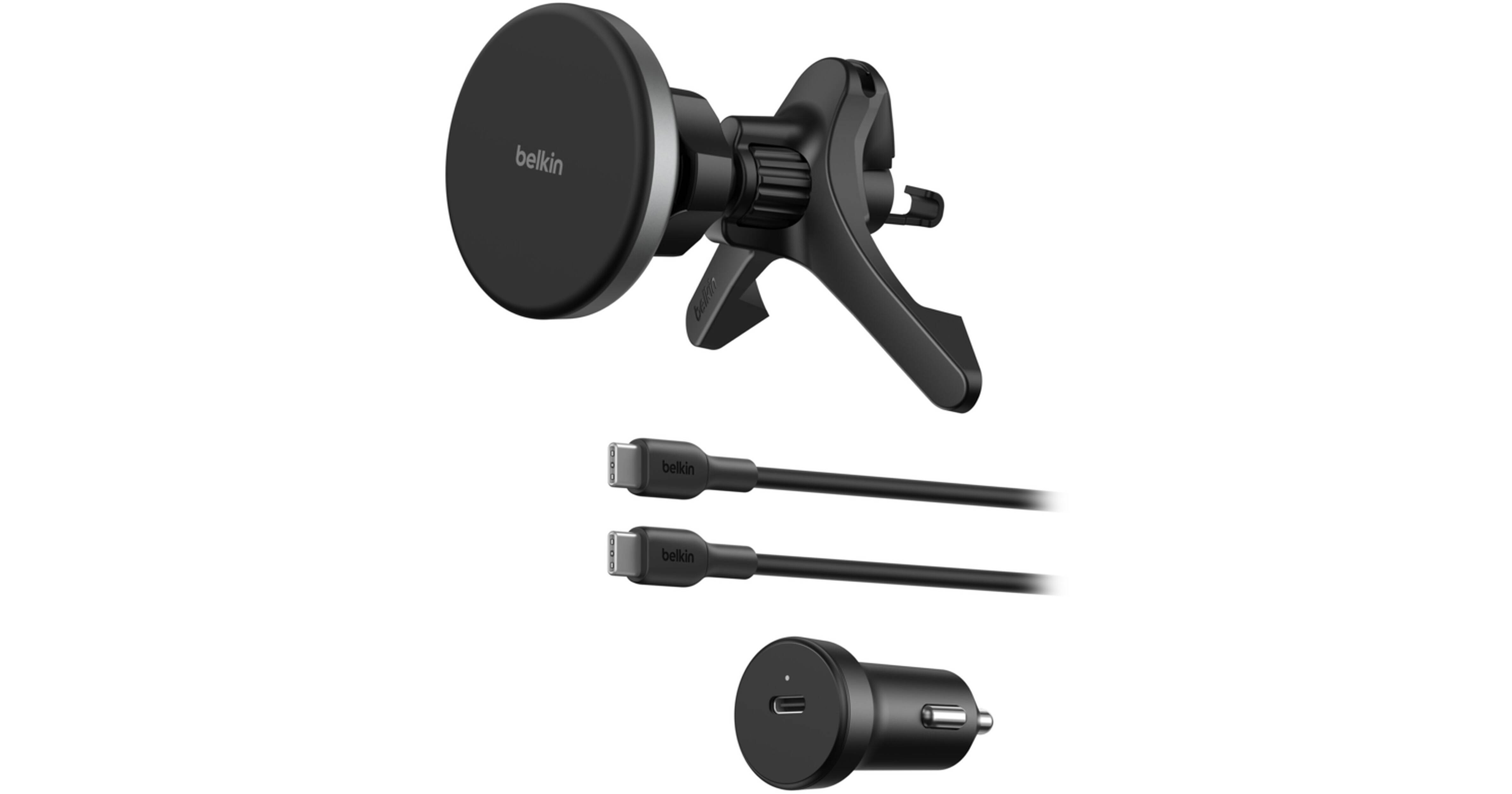 Belkin Magnetic Wireless Charging Car Vent Mount WIC010TTBK B&H
