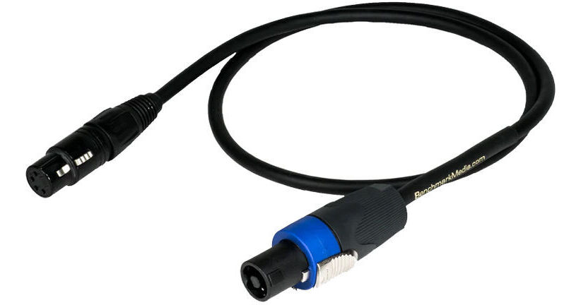 Benchmark NL4 to XLR4 Headphone Adapter Cable 500-06203-447 B&H