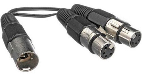 Bescor 4-Pin XLR Male to Dual 4-Pin XLR Female Cable 4CXLRYF B&H