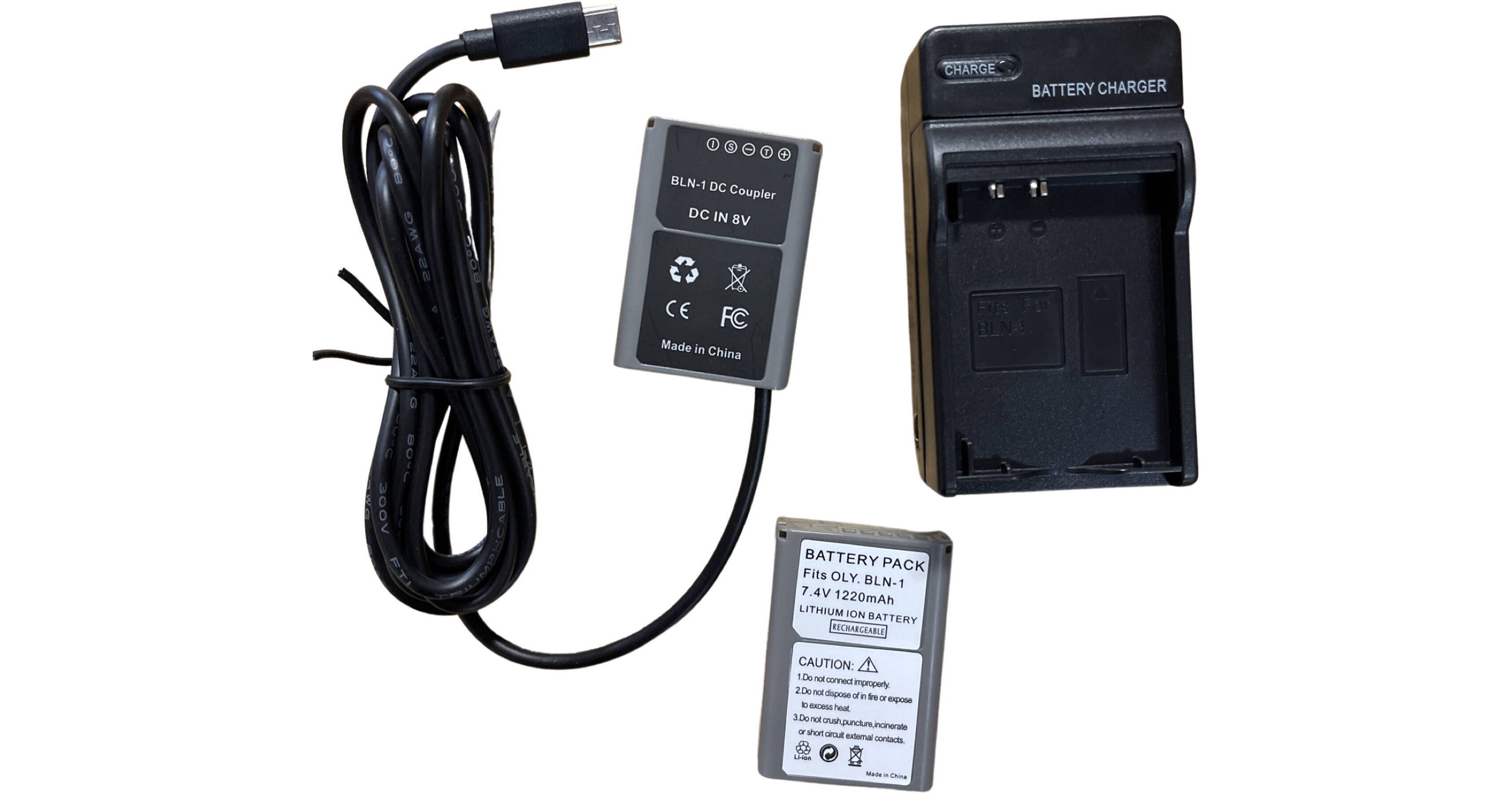 Bescor BLN1 Regulated Dummy Battery with USB-C Input BLN1USBCPRO