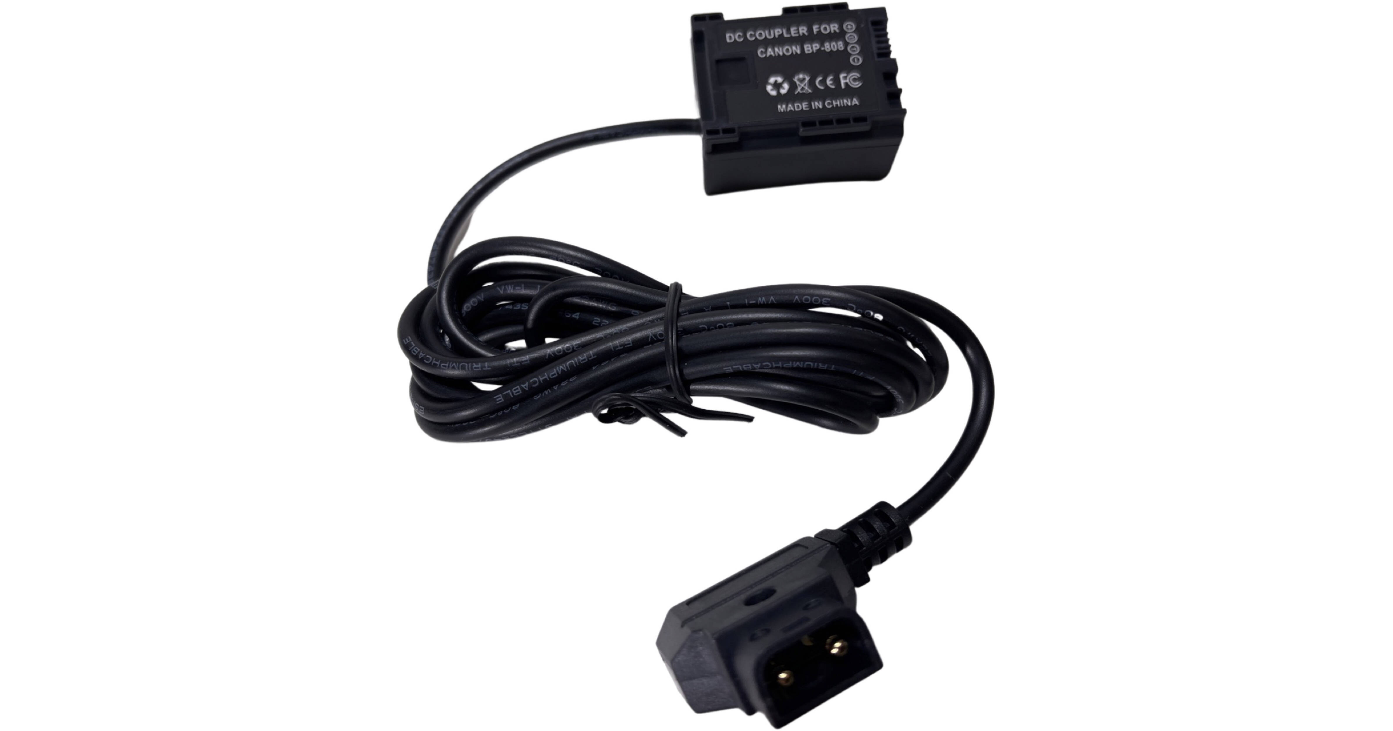 Bescor D-Tap to Canon BP-808 Dummy Battery Cable BP828DTAP B&H