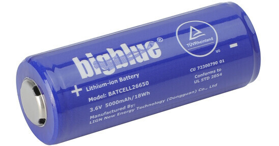 Bigblue Battery Cell 26650 (Blue) BATCELL26650-B B&H Photo Video