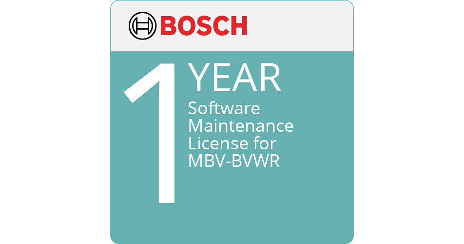 Bosch 1-Year Software Maintenance License for MBV-BVWR MBV-MVWR
