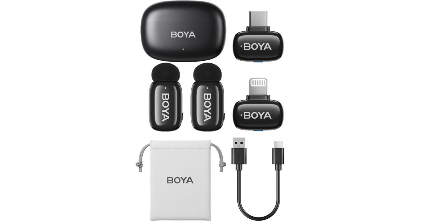 BOYA mini 2-Person Tiny Wireless Microphone System BOYA MINI-12