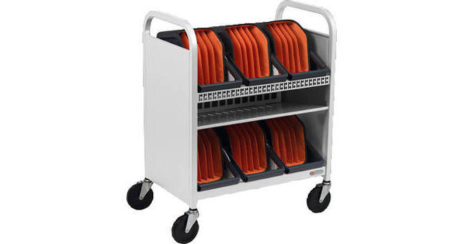 Bretford CUBE Transport Cart with Caddies TVCT30CAD-AW B&H Photo