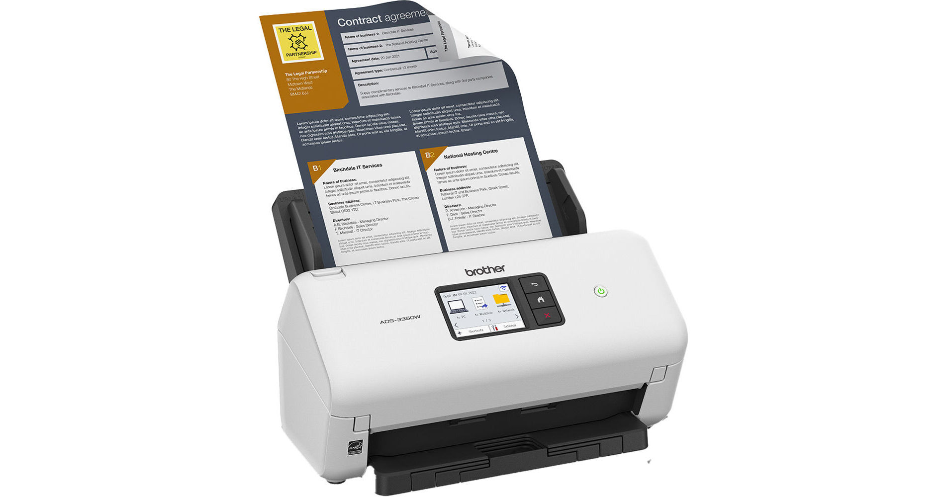 Brother ADS-3350W Wireless High-Speed Desktop Scanner ADS-3350W