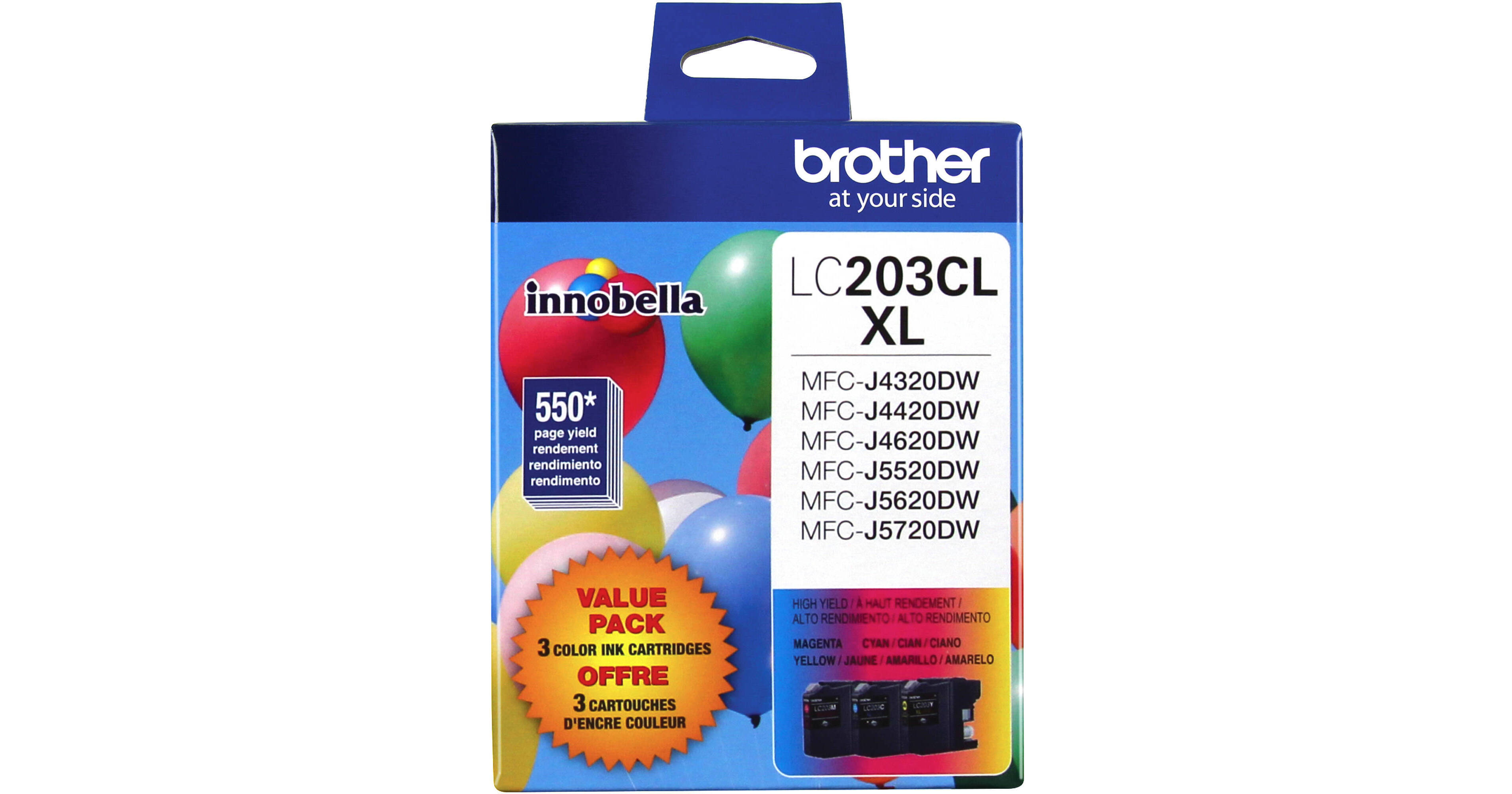 Brother Innobella LC2033PKS High Yield 3-Color Ink LC2033PKS B&H