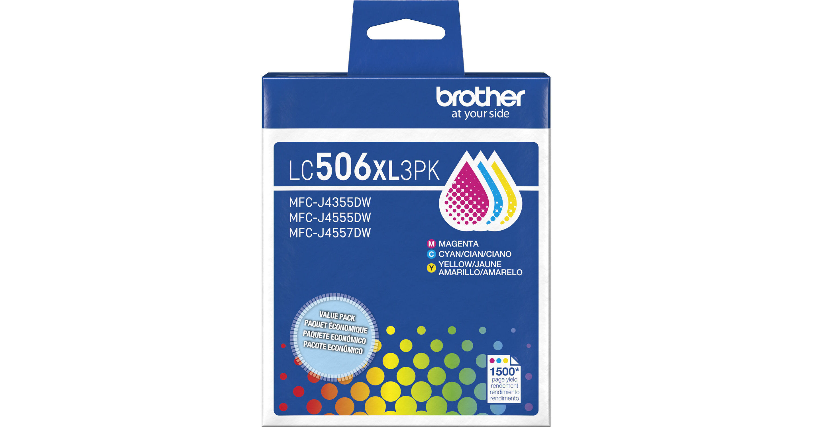 Brother High-Yield Triple Pack Ink Cartridges LC506XL3PK B&H