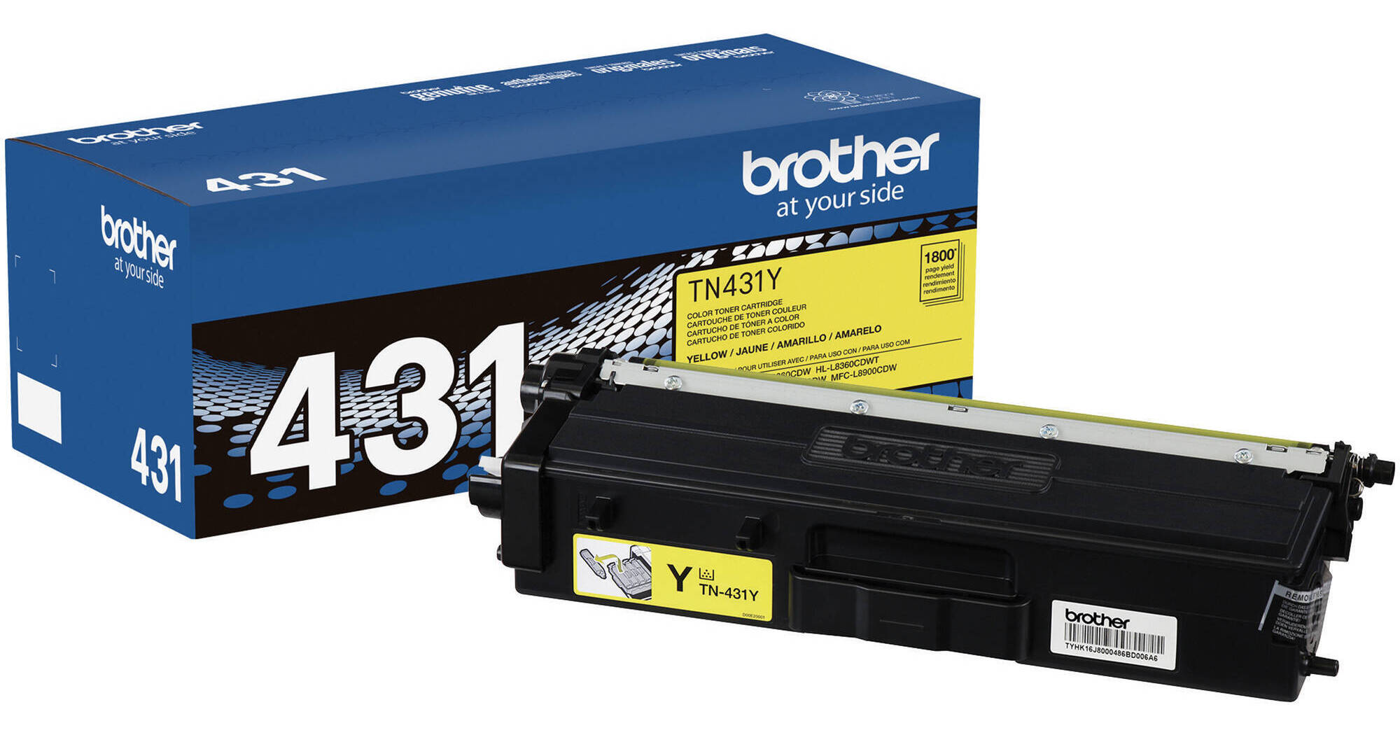 Brother TN431Y Yellow Standard-Yield Toner Cartridge TN431Y B&H