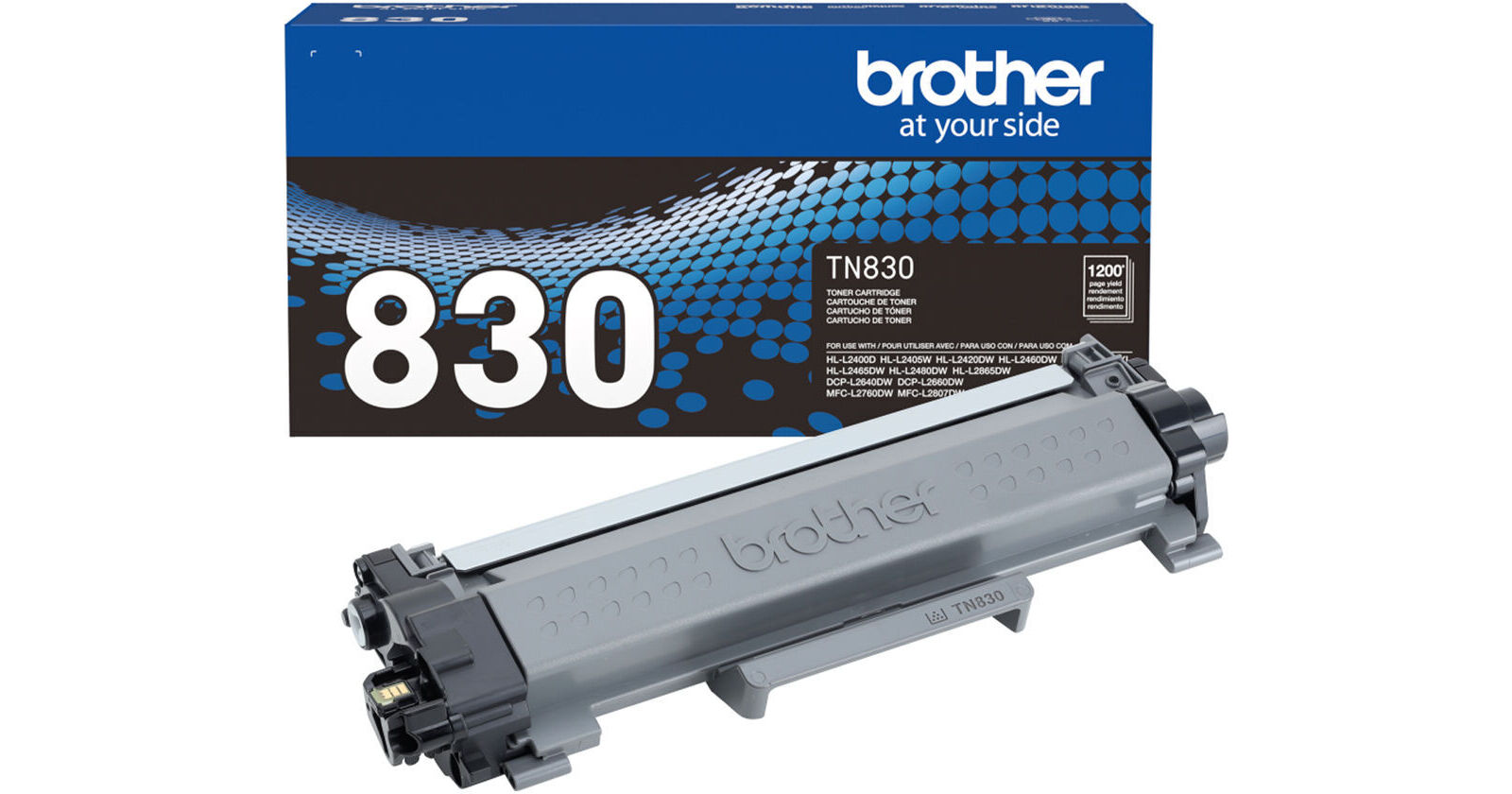Brother TN830 Standard-Yield Black Toner Cartridge TN830 B&H