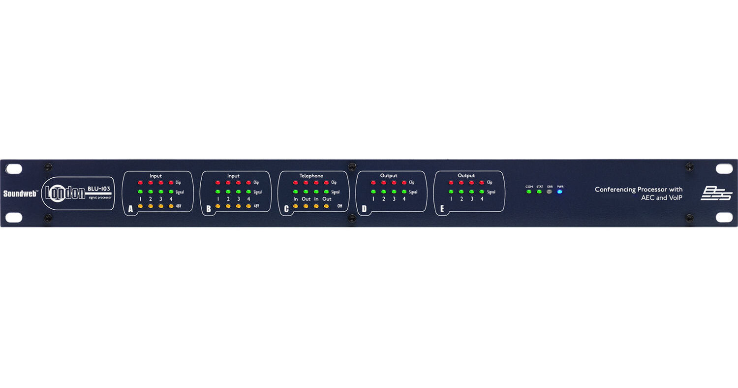 BSS Audio BLU-103 Conferencing Processor with AEC and VoIP