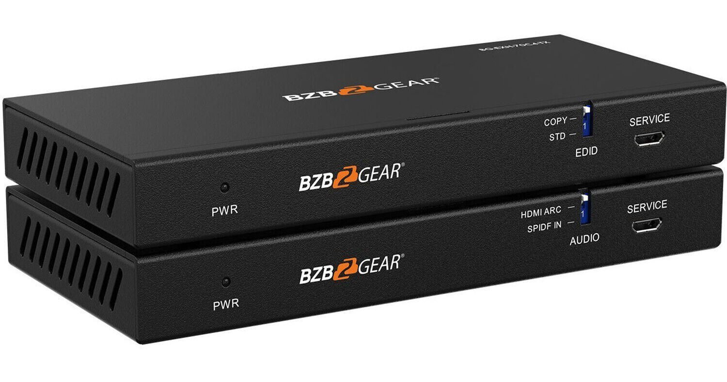 BZBGEAR 4K HDMI Extender with IR/ARC/POC/RS-232 & BG-EXH-70C4