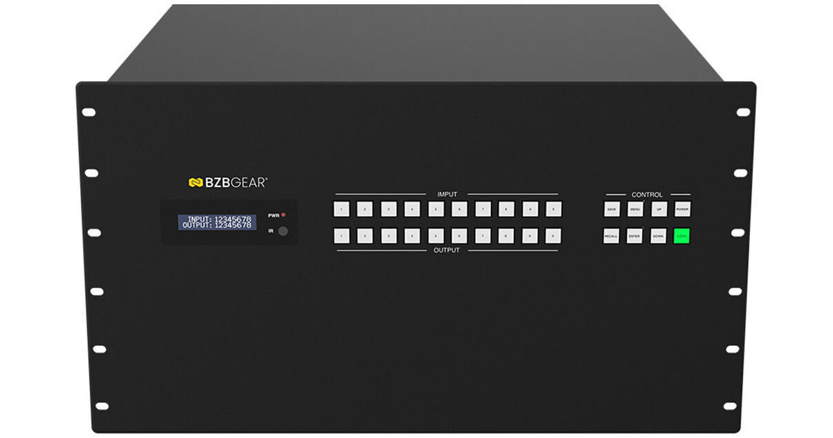 BZBGEAR 36x36 Modular Seamless UHD 4K60 Switching BG-MC-3636M
