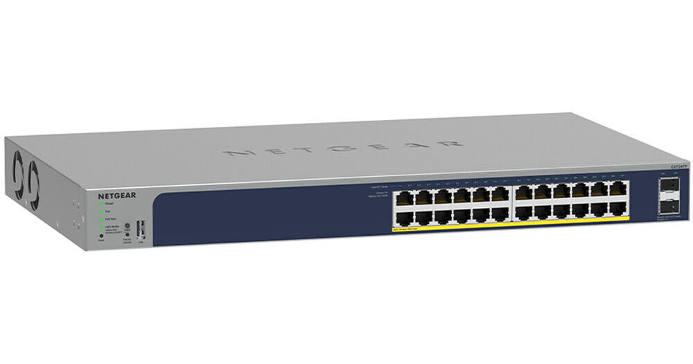 BZBGEAR Netgear GS724TP 24-Port Gigabit PoE+ Managed NET-GS724TP