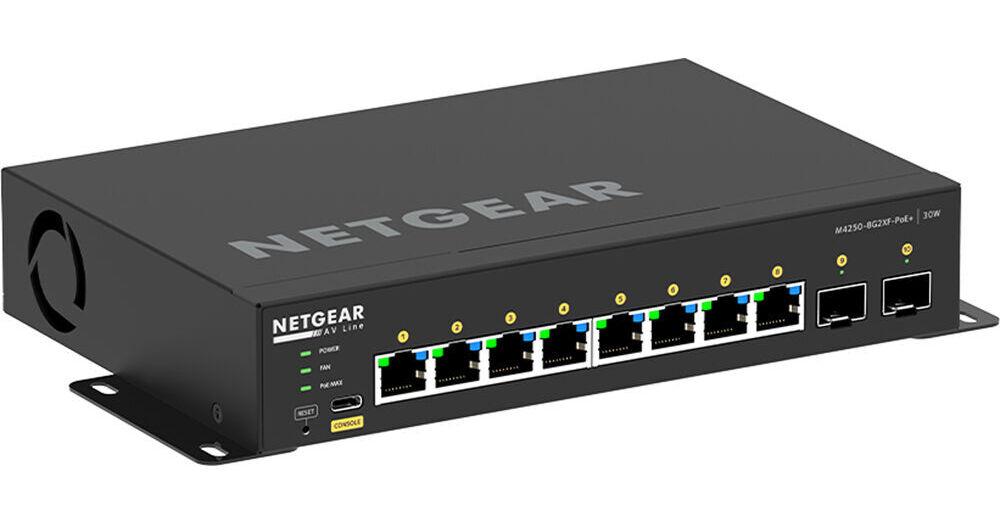 BZBGEAR Netgear AV Line M4250-8G2XF-PoE+ NET-M4250-8G2XF-POE+PC