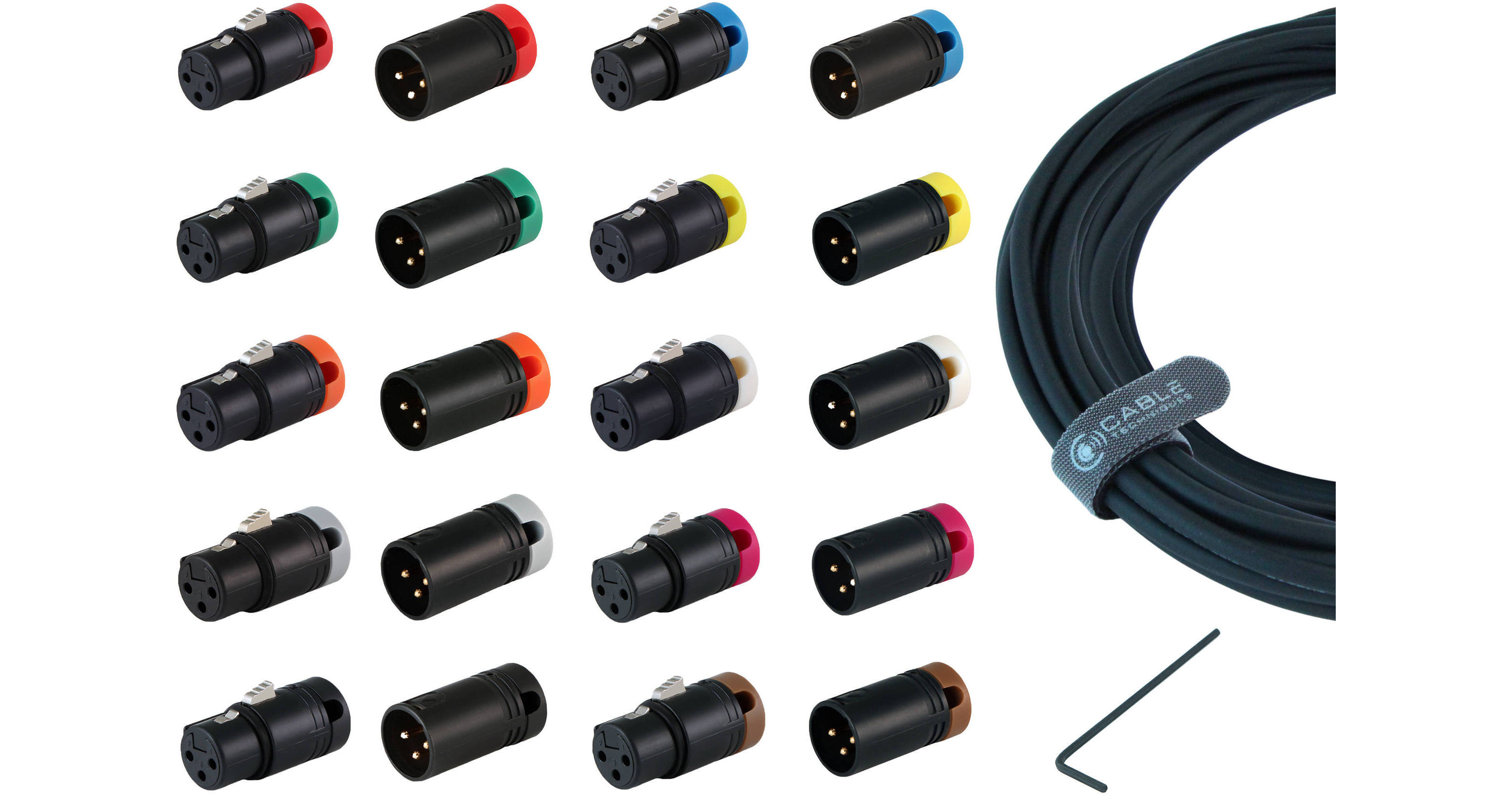 Cable Techniques Low-Profile 3-Pin XLR DIY 10 Set