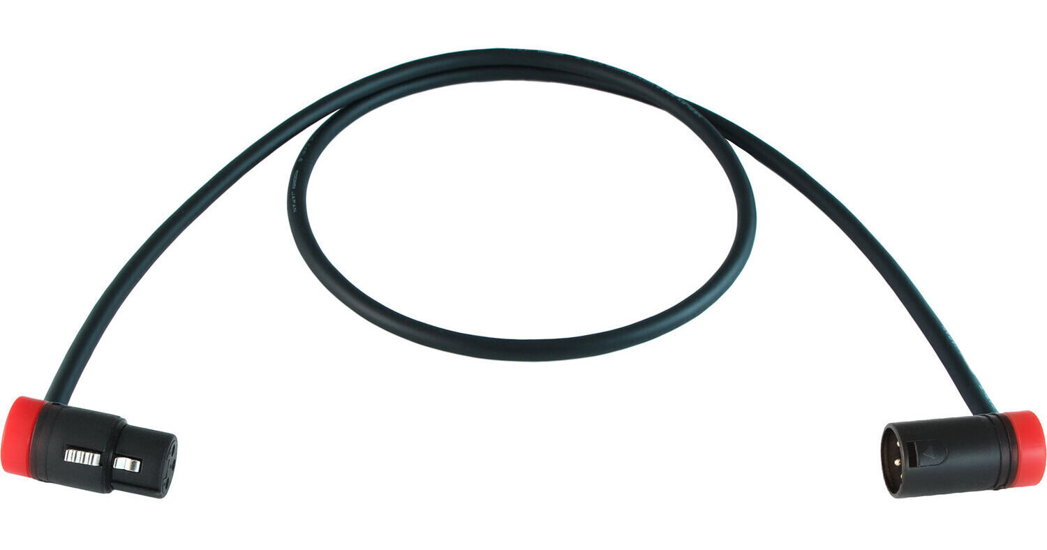 Cable Techniques 3'Low-Profile Right-Angle XLR-3F CT-SSXQ-RR-3R