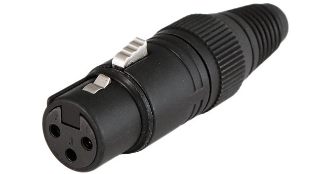 Cable Techniques 3-Pin XLR Female Connector CT-XLR-3F-K B&H