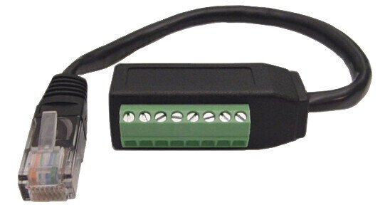 Calrad Electronics RJ45 Male to 8-Position Side Terminal 72-172