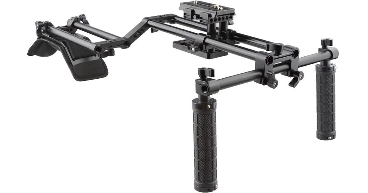 CAMVATE Shoulder Mount Rig with Manfrotto QR Plate & 15mm C2240