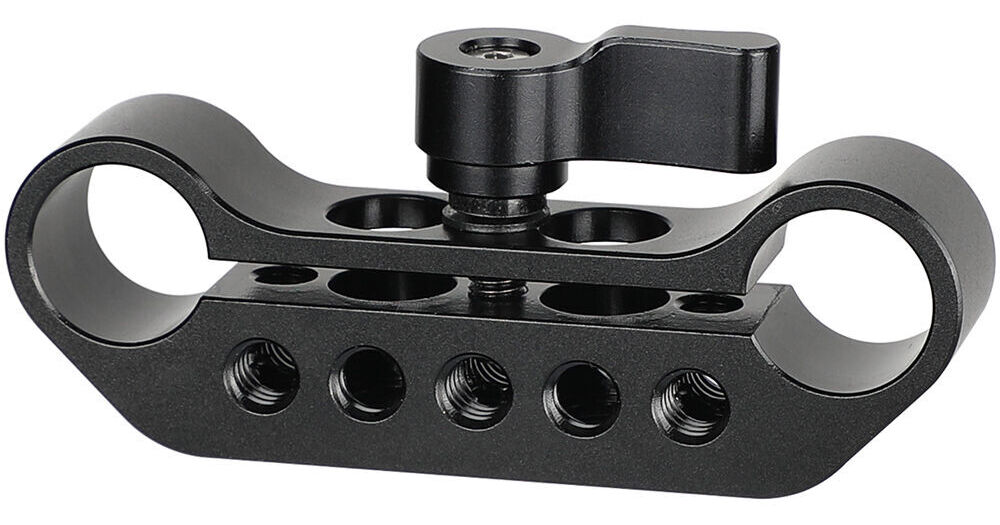 CAMVATE 15mm Dual-Rod Clamp with Center Locking Knob C3050 B&H