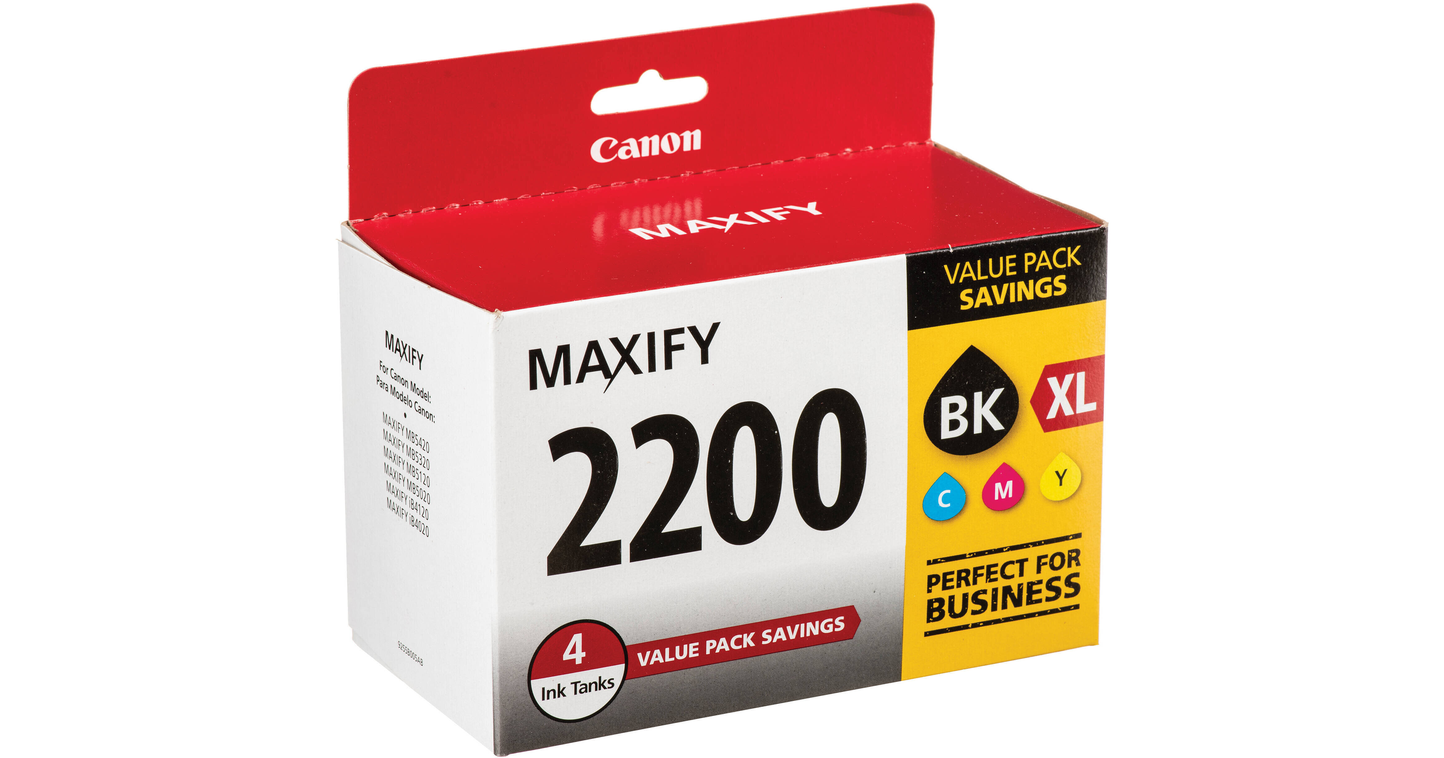 Canon PGI-2200 XL 4-Color Ink Tank Value Pack 9255B005 B&H Photo