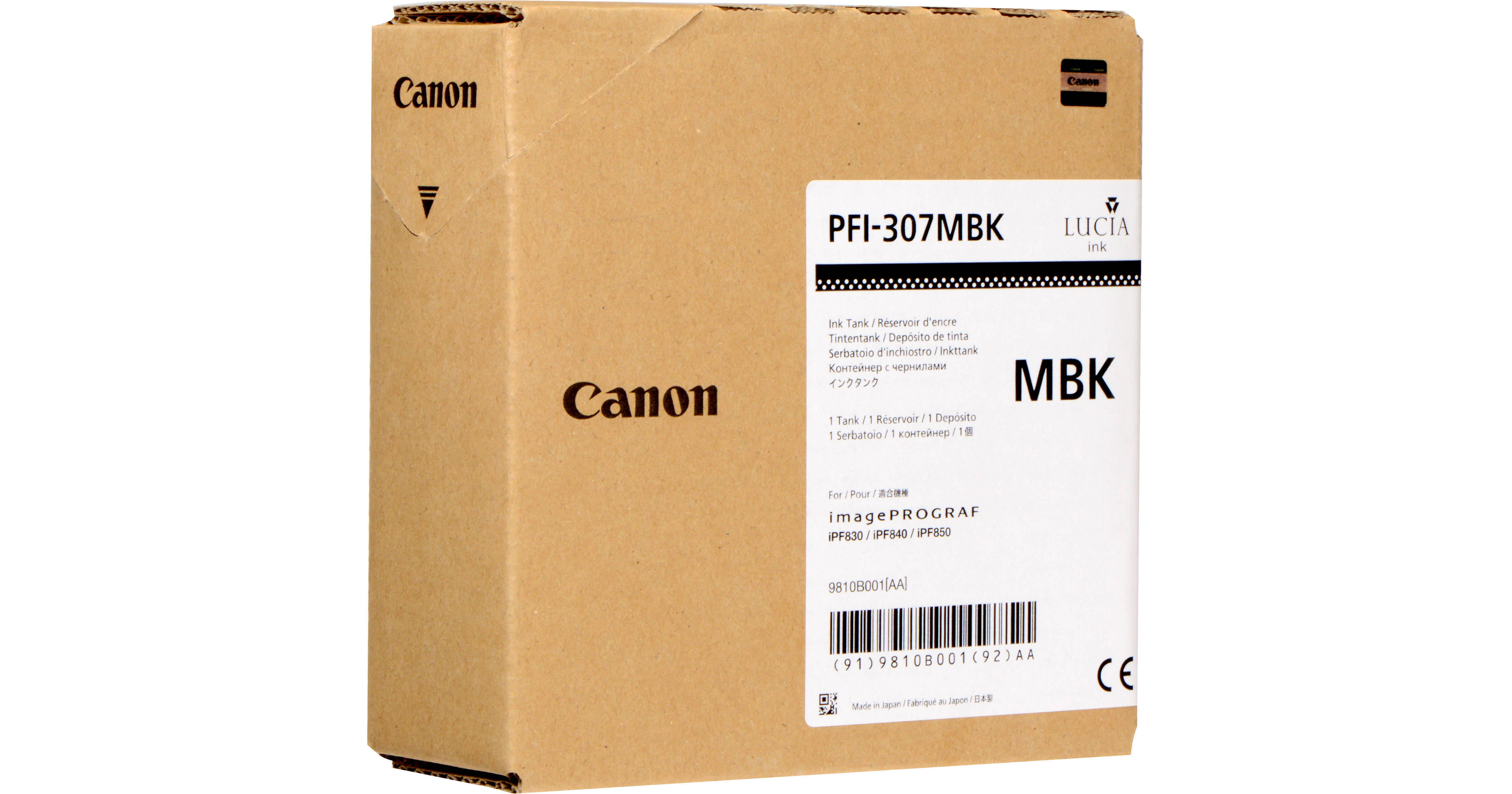 Canon PFI-307MBK Matte Black Ink Cartridge (330 mL) 9810B001AA