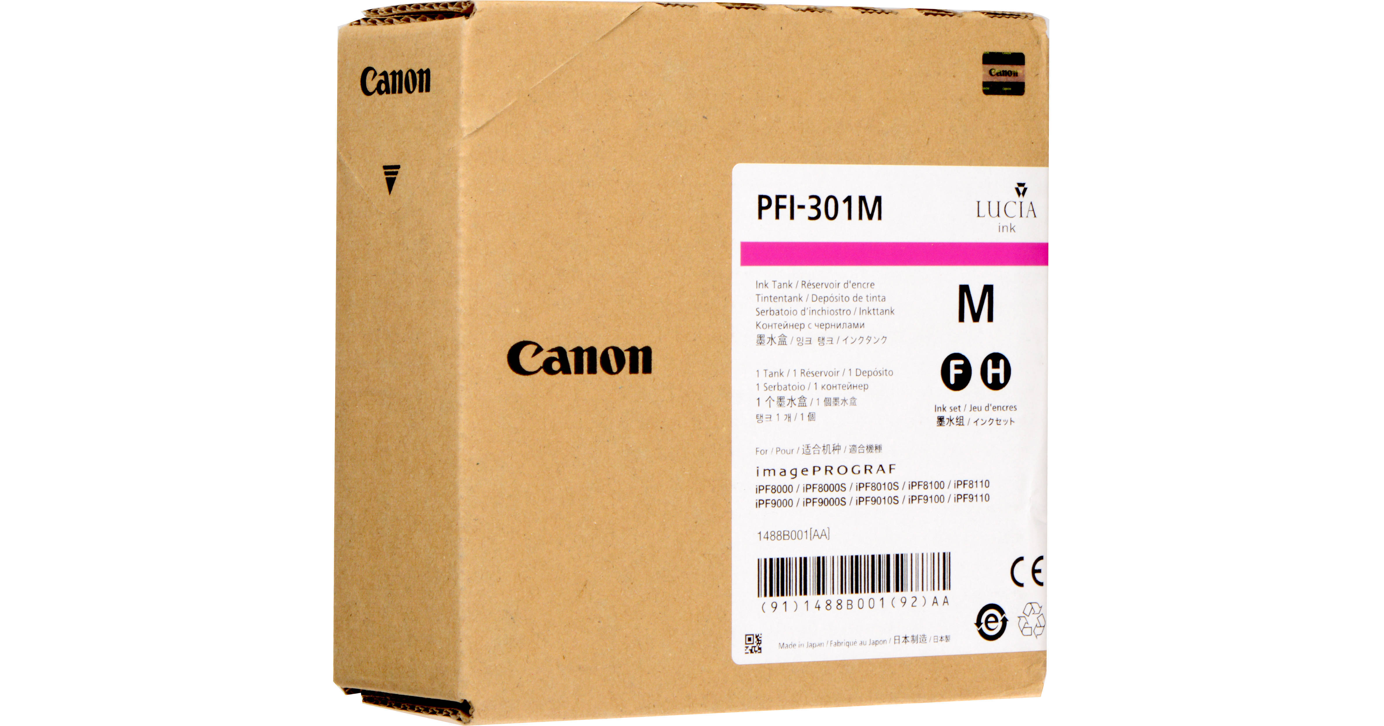 Canon PFI-307M Magenta Ink Cartridge (330 mL) 9813B001AA B&H