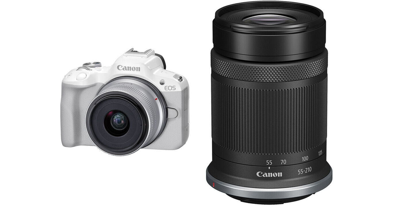 Canon Canon EOS R50 Mirrorless Camera with 18-45mm and 55-210mm