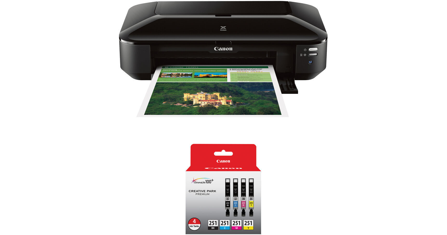Canon PIXMA iX6820 Wireless Inkjet Printer with CLI-251 4-Color