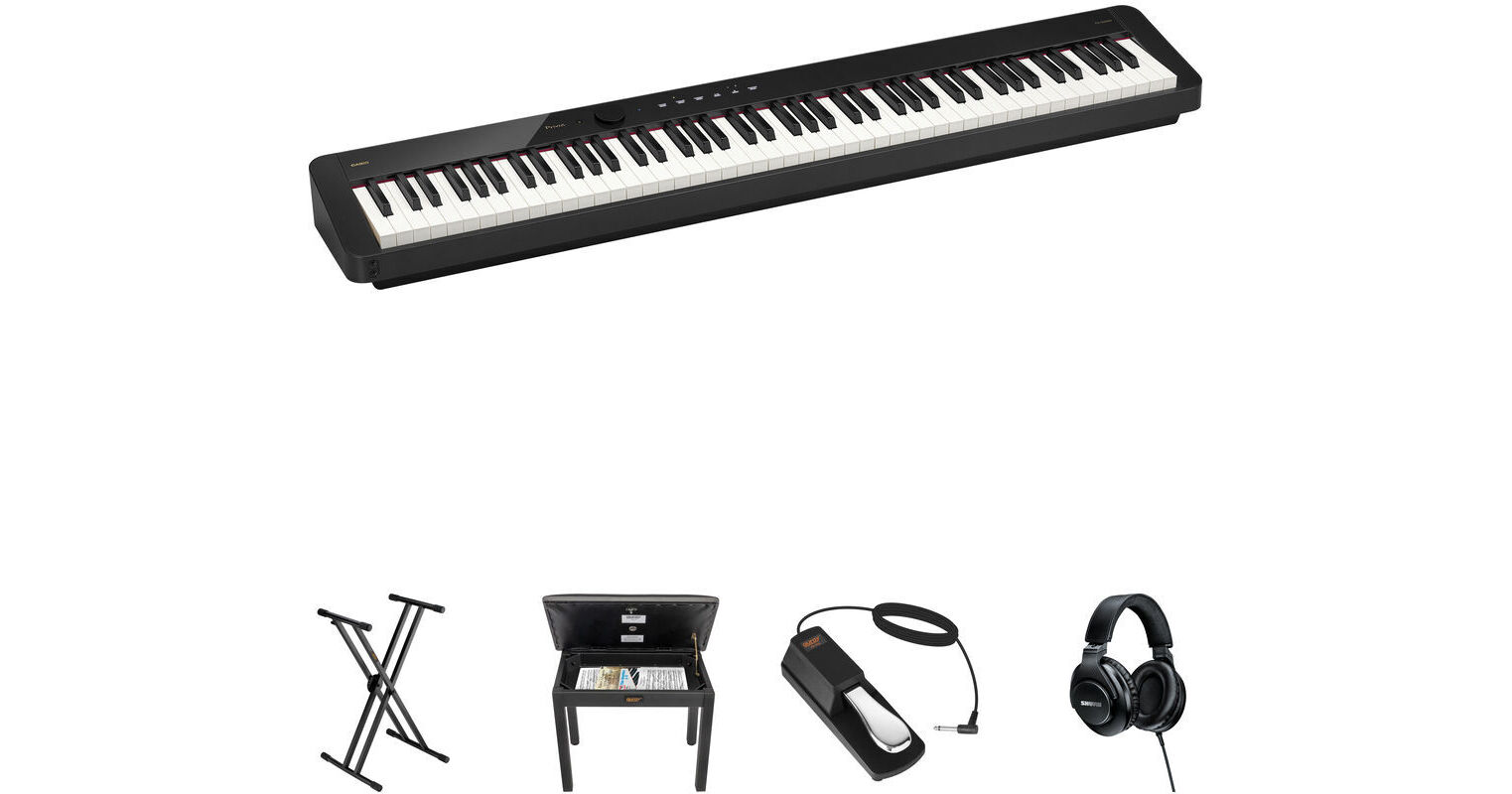 Casio Privia PX-S5000 88-Key Portable Digital Piano Kit with