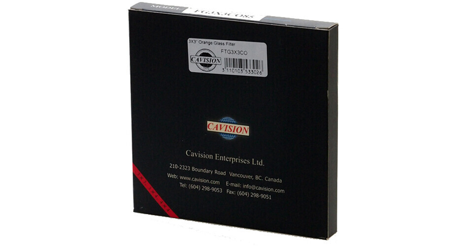 Cavision Solid Orange Filter (3 x 3") FTG3X3CO B&H Photo Video