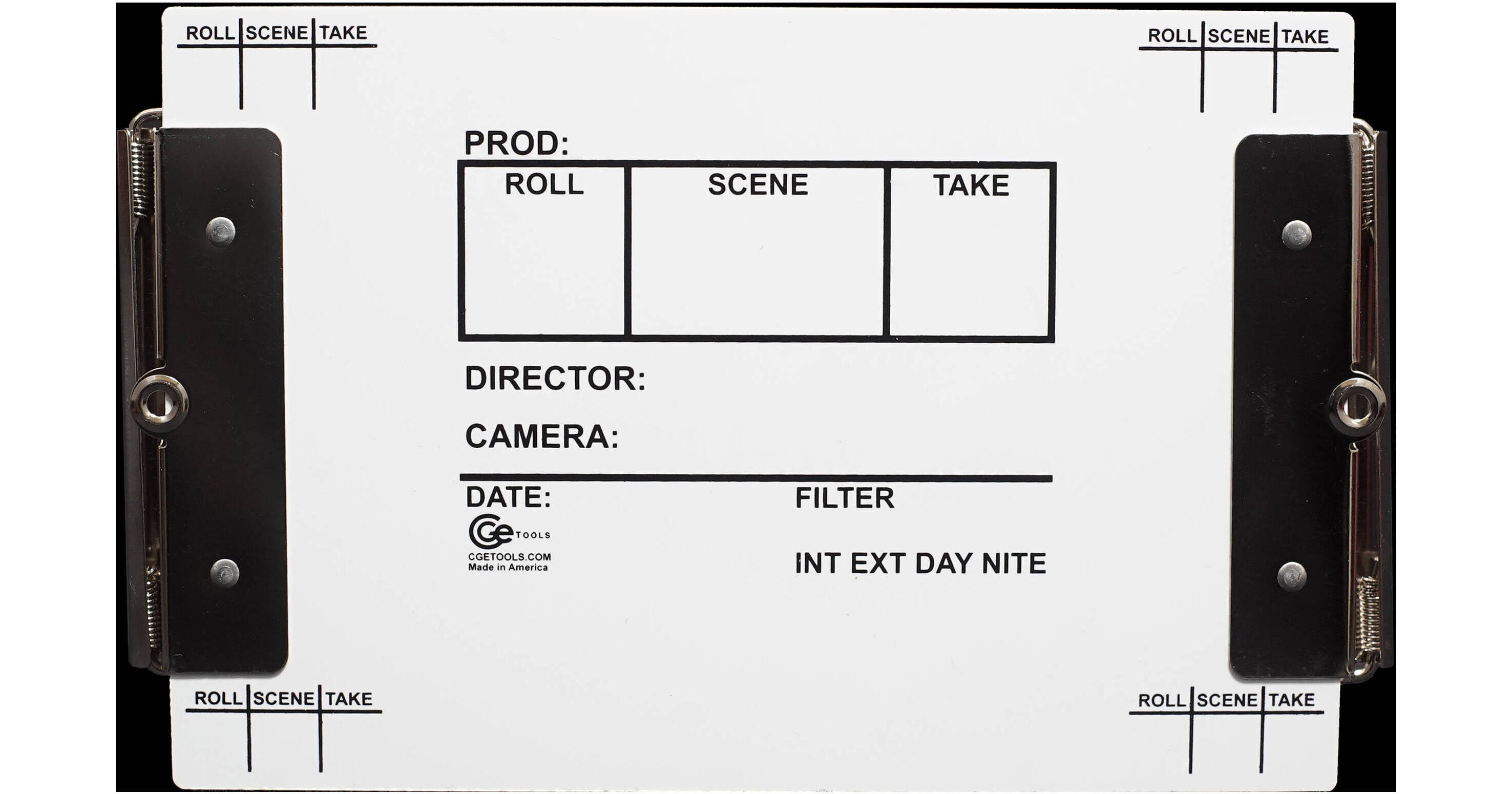 CGE Tools 6 x 9" Insert Slate Double-Clip Clipboard ISC-B B&H
