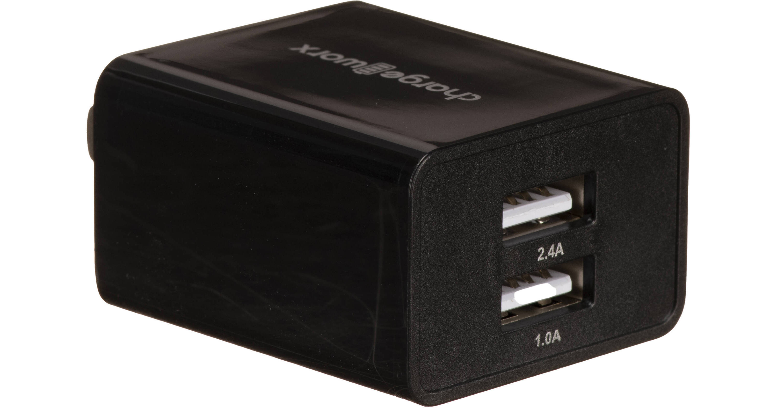 ChargeWorx Dual USB Type-A Wall Charger (Black) CHA-CX2603BK B&H