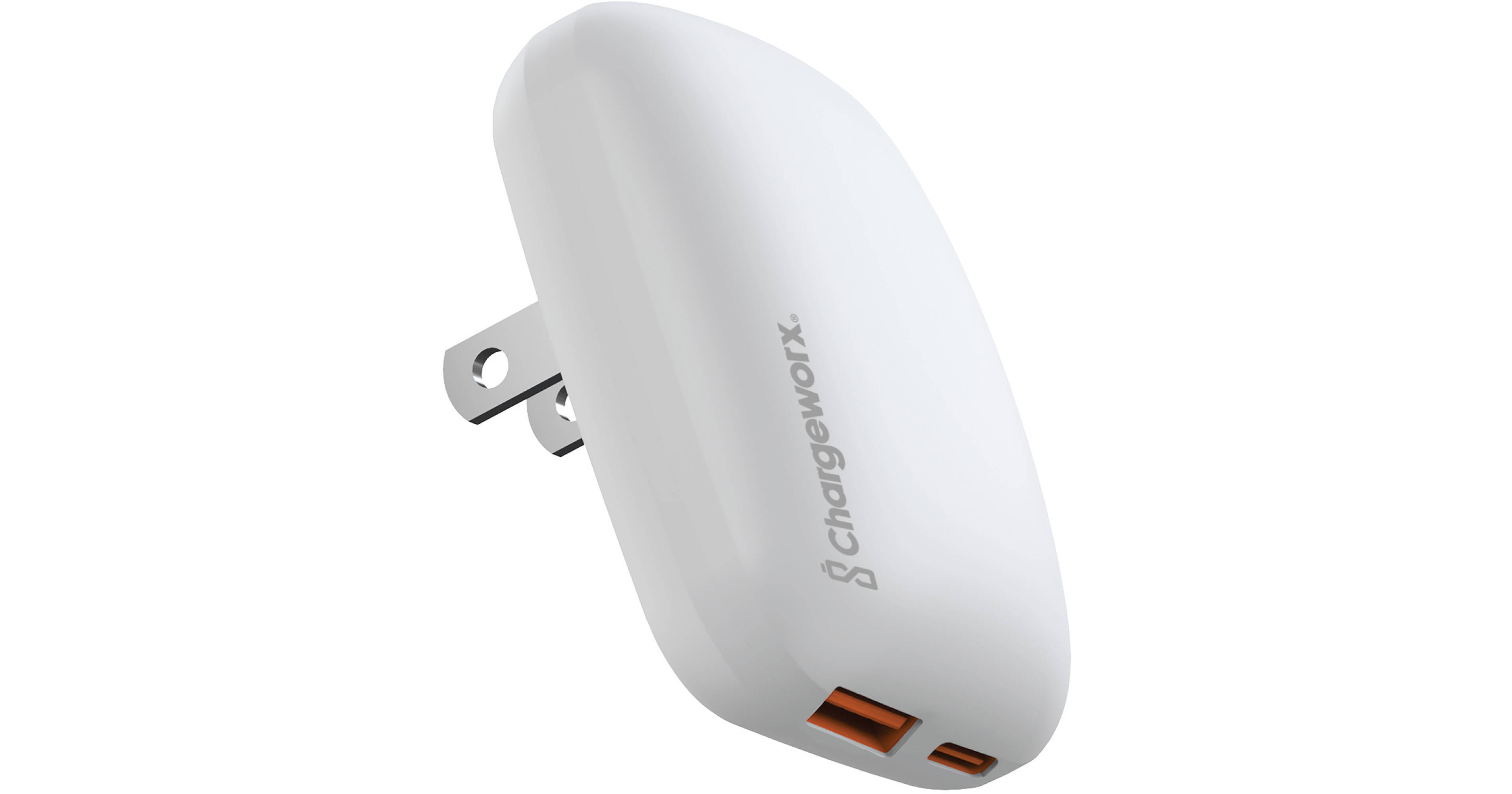 ChargeWorx 36W Dual Port Slim Wall Charger CHA-CX3031WH B&H