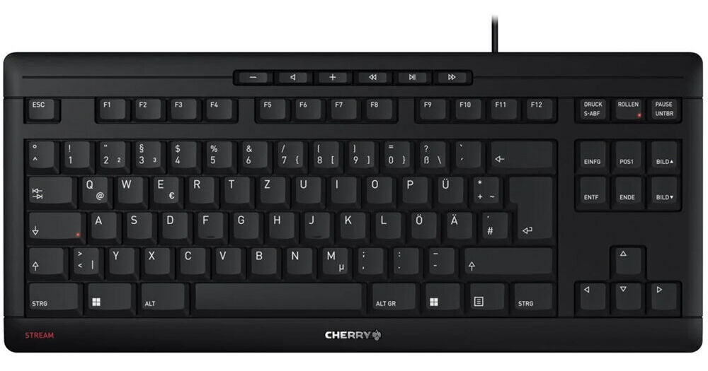 CHERRY Stream Compact Wired Keyboard (Black) JK-8600US-2 B&H