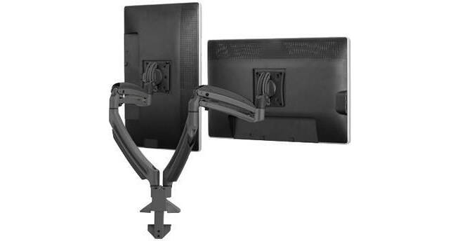 Chief K1D220B-G Dynamic Desk Clamp Dual Monitor Mount K1D220B-G