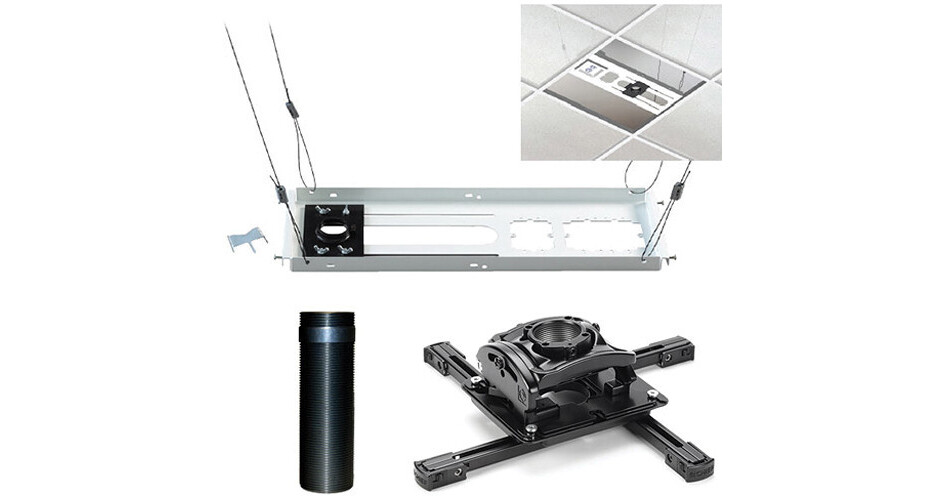 Chief KITEZ006 Projector Ceiling Mount Kit (Black) KITEZ006 B&H