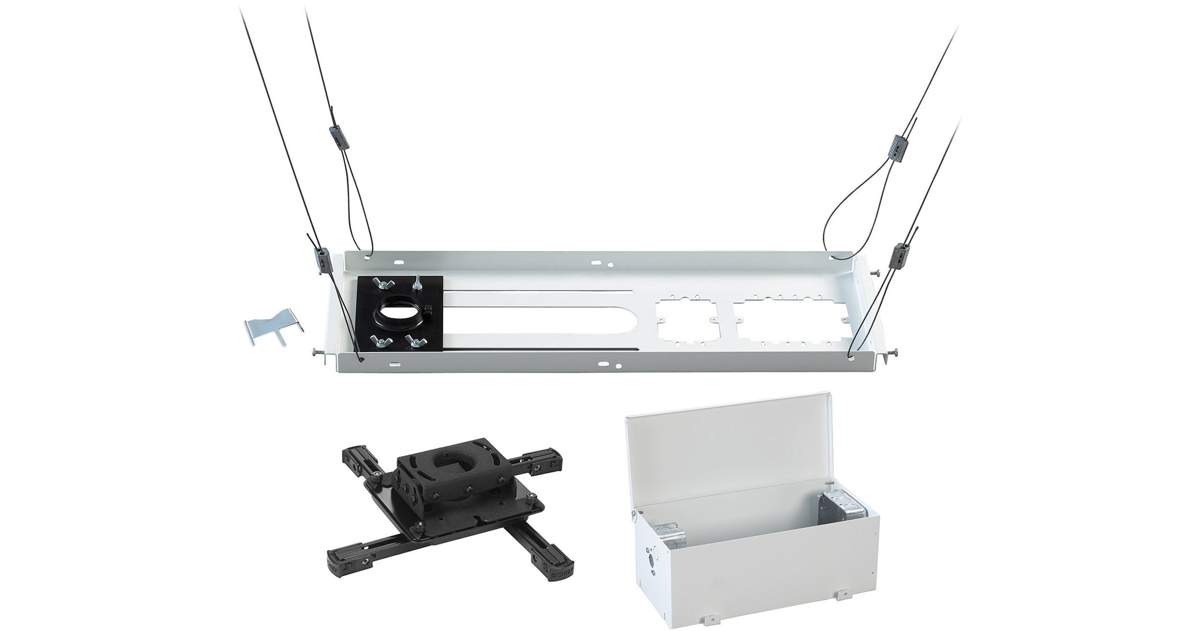 Chief KITPS000P Projector Ceiling Mount Kit (Black) KITPS000P