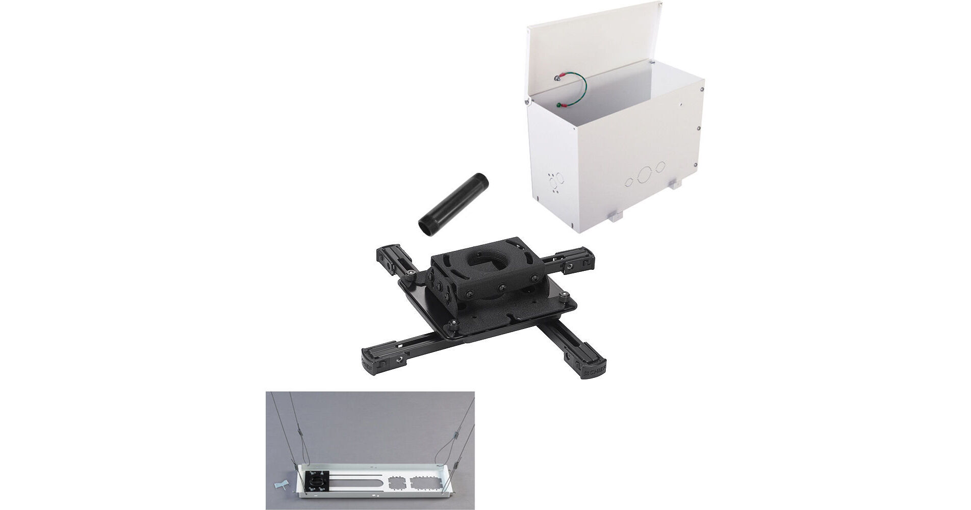 Chief KITPS006PB Universal Projector Mount Kit (Black)