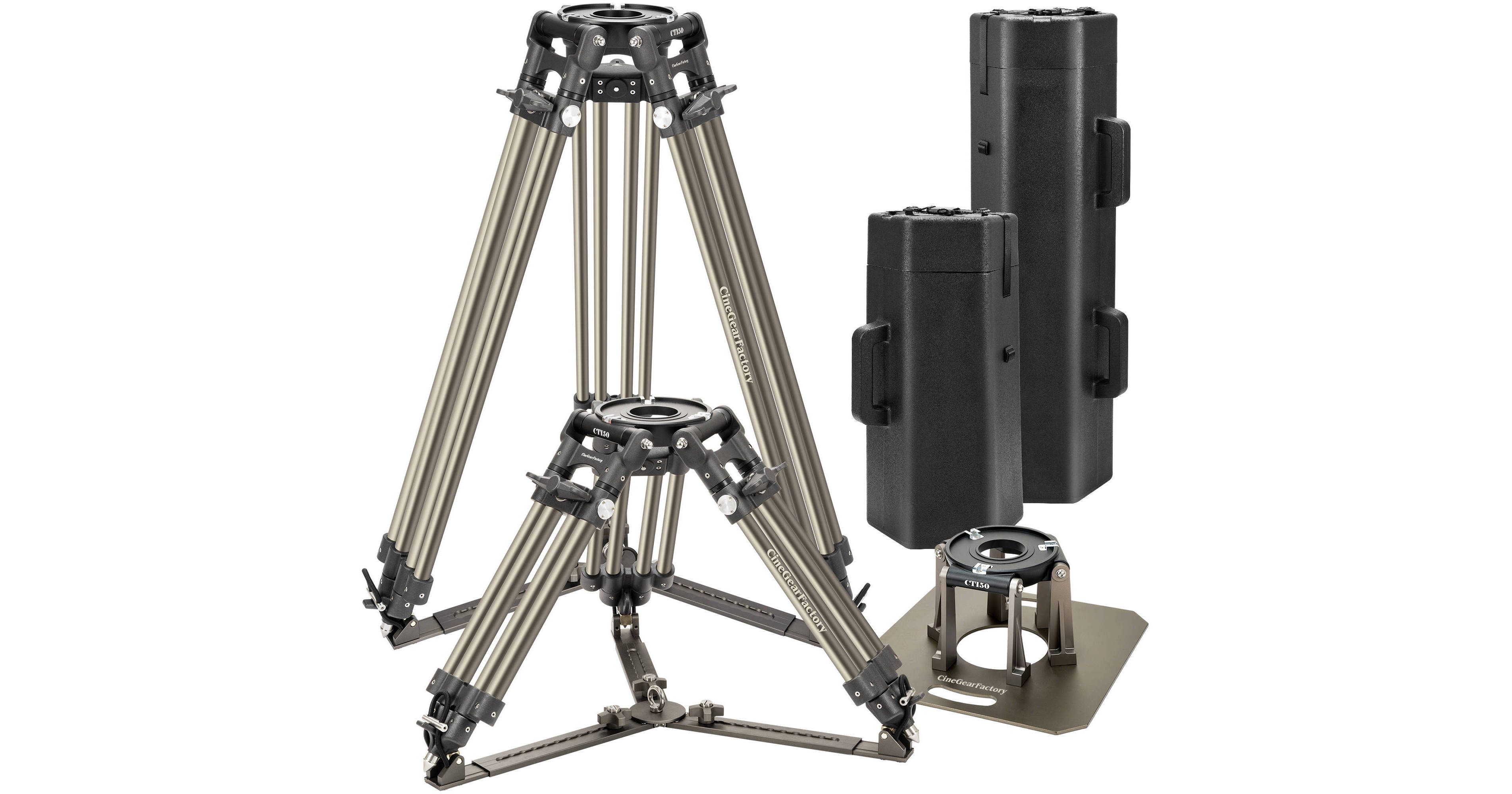 CineGearFactory CT150M Heavy-Duty Cinema Tripod Kit