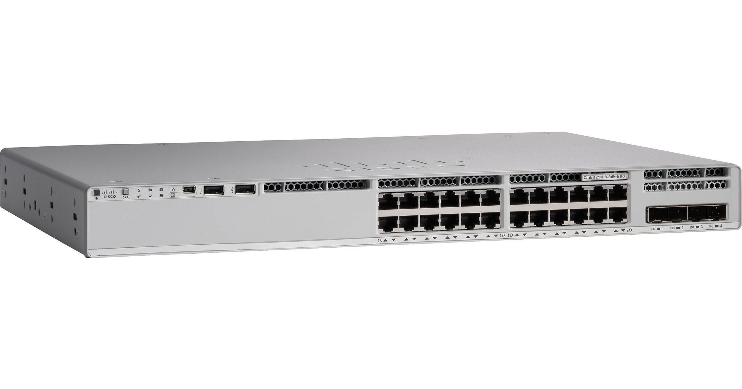 Cisco Catalyst 9200L-24P-4X 24-Port Gigabit PoE+ C9200L-24P-4X-E