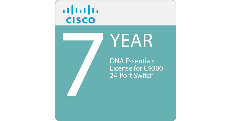 Cisco 7-Year DNA Essentials License for C9300 C9300-DNA-E-24-7Y